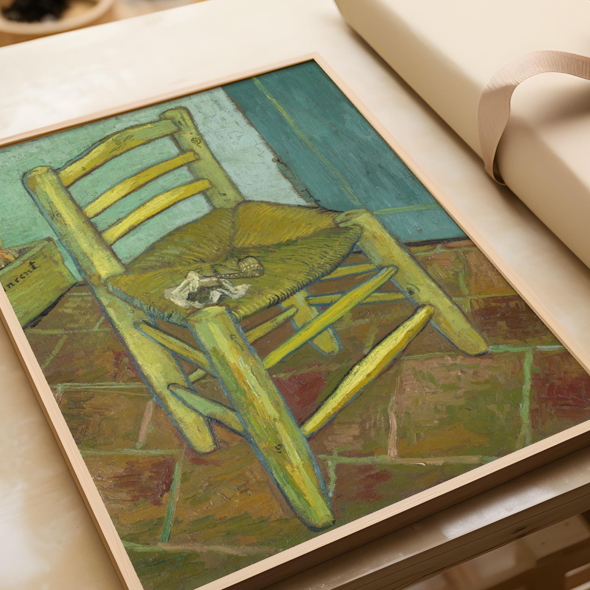 Vincent Van Gogh's Chair: 1888 Post-impressionist Masterpiece Print ...