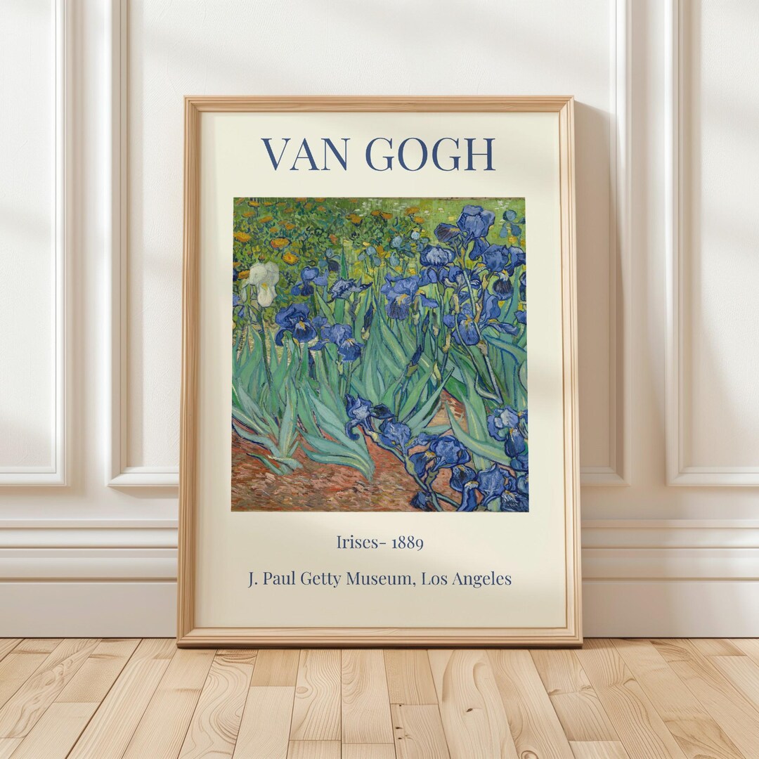 Vincent Van Gogh's Irises 1889 Print: Post-impressionist Floral ...