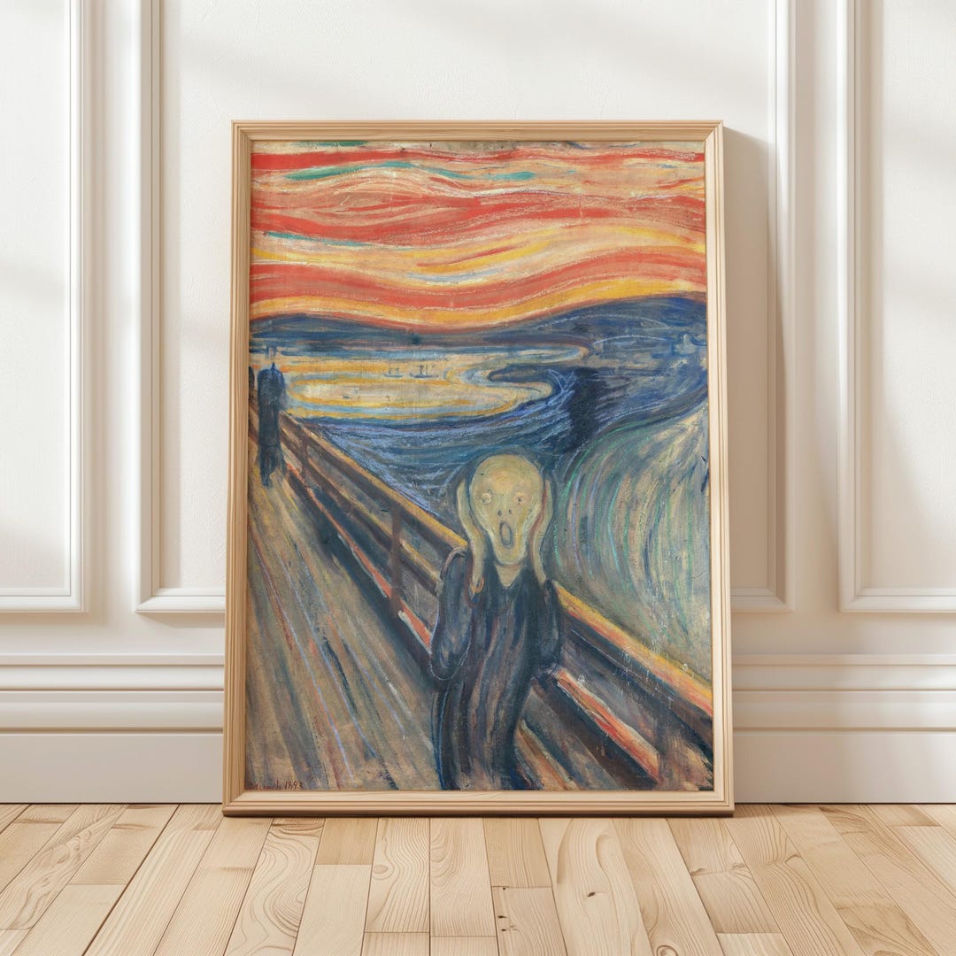 Edvard Munch's 'the Scream' Expressionist Art Print - Iconic Modern ...