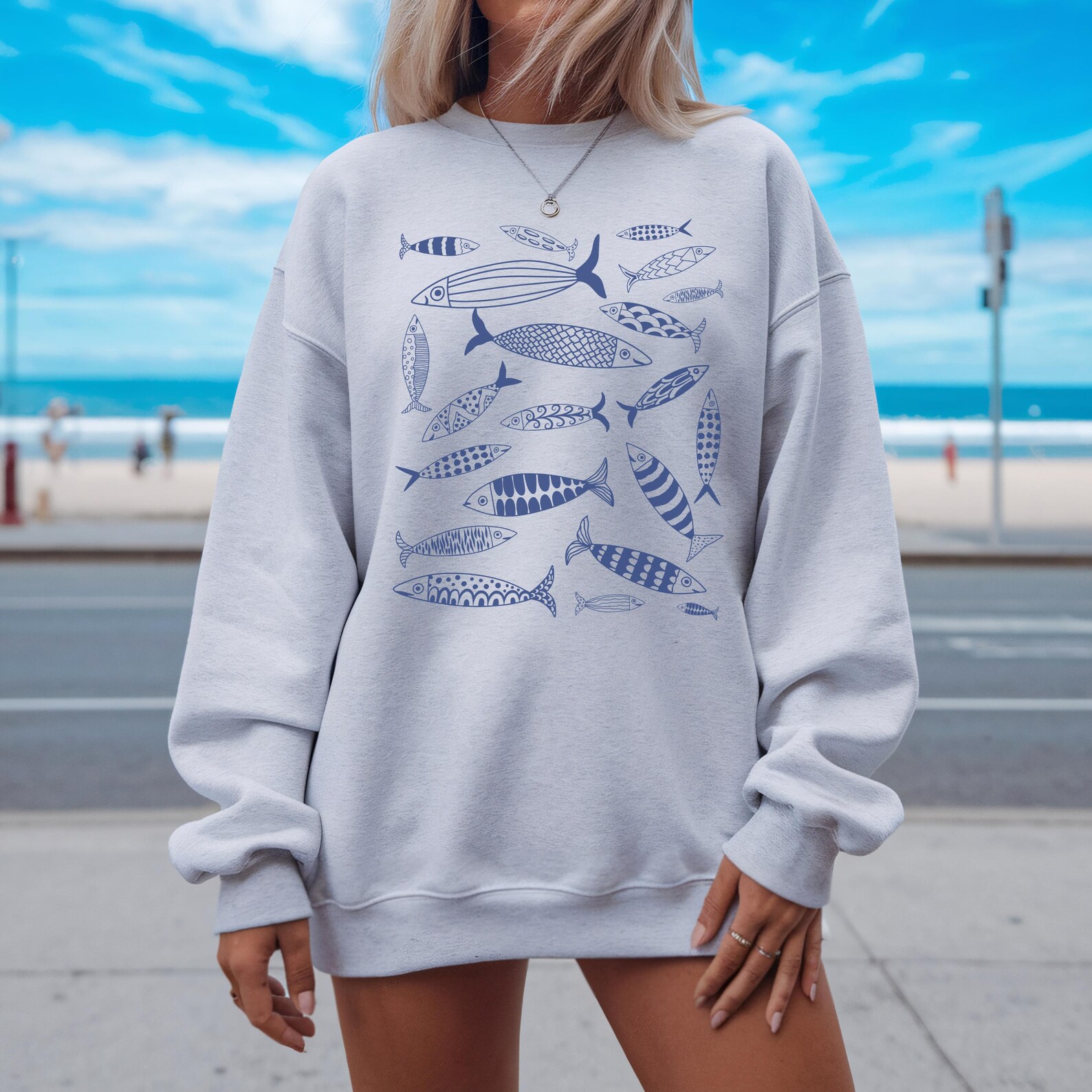 Sardines Sweatshirt Fisherman Aesthetic Tinned Fish Shirt Coastal ...