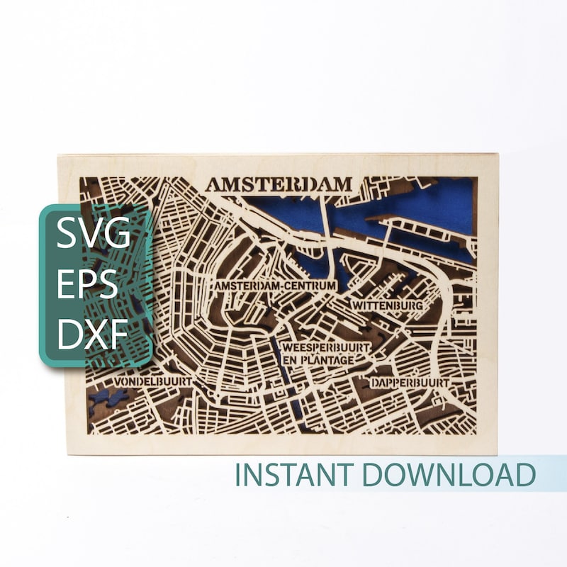 Amsterdam Map - Etsy