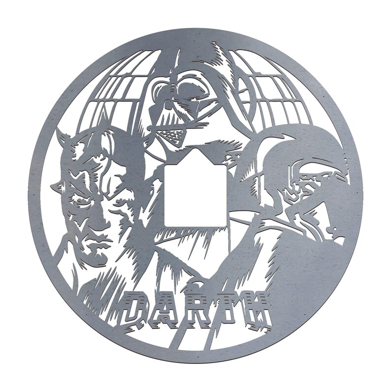 Star Wars Sith Laser Cut Clock File: Darth Vader, Maul, Ren (SVG, AI ...