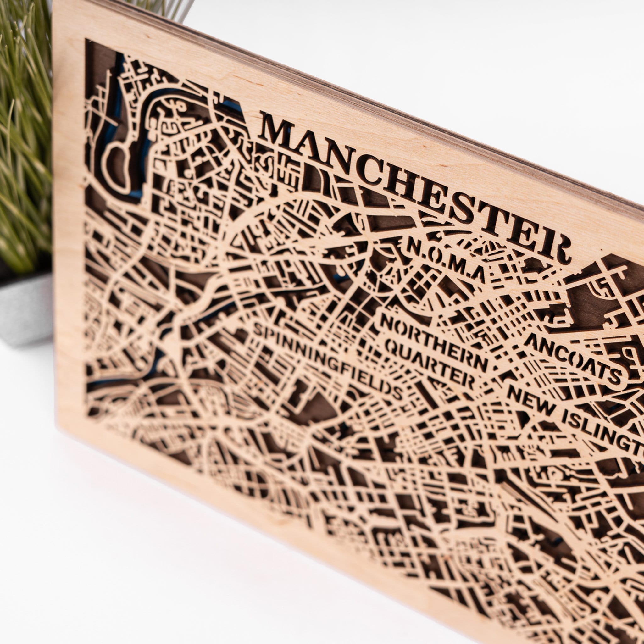 Manchester Map, United Kingdom SVG, 3D Laser Cut Files, Instant Digital ...