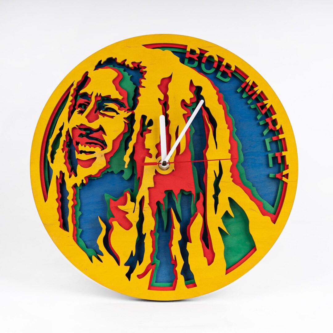 Bob Marley SVG, Reggae Music SVG, Multilayered Laser Cut Files, Plywood ...