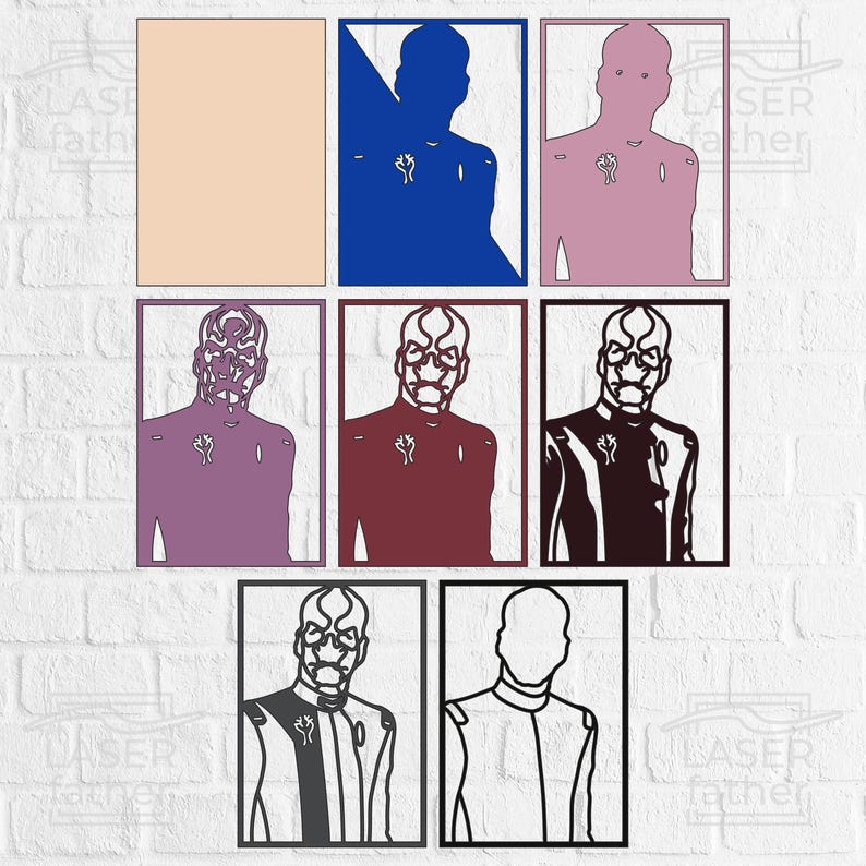 Star Trek SVG, Dukat, Paper Laser Cut, Layered 3D Art, Instant Download ...