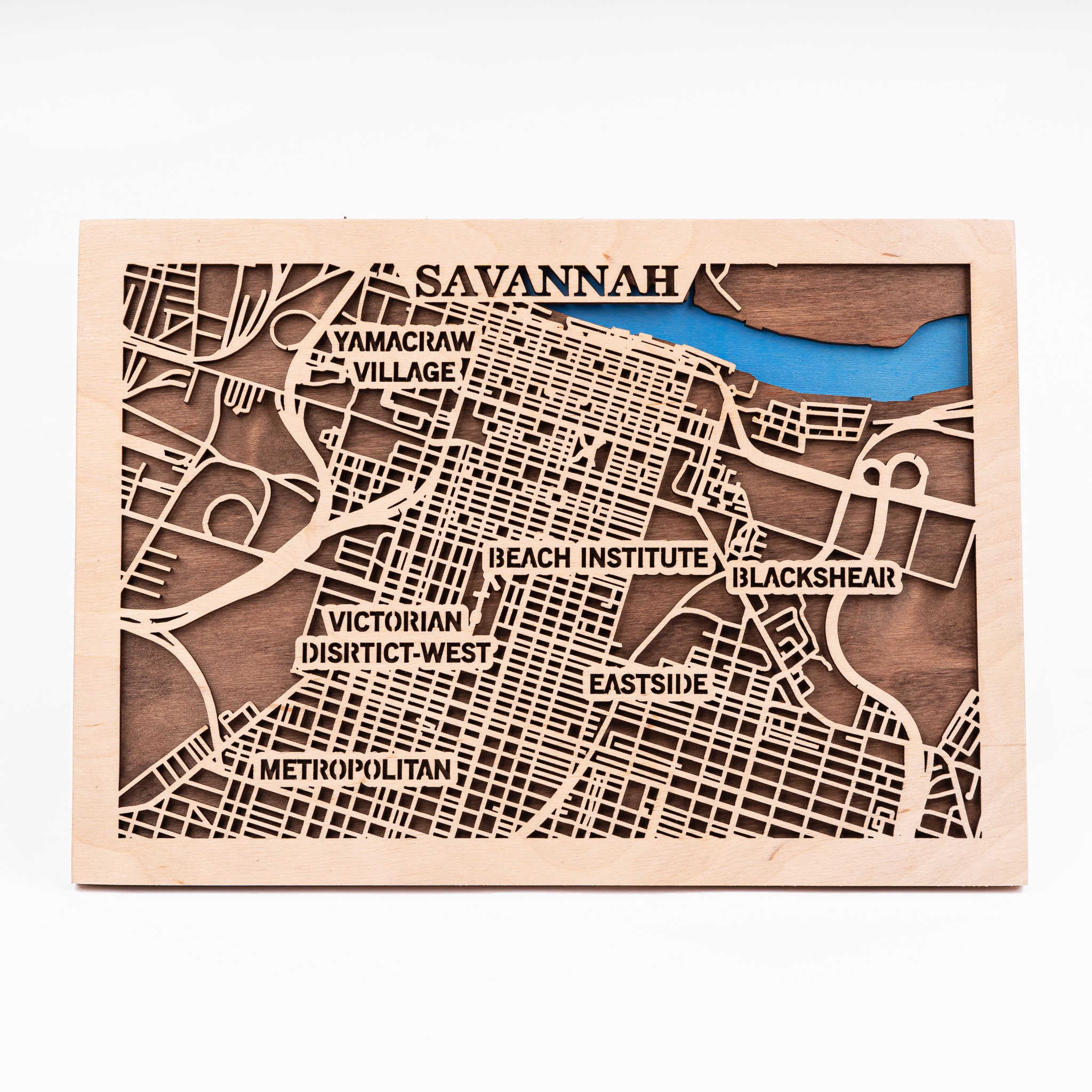 Savannah Map, Georgia State SVG, USA Laser Vector File, Cricut Template ...