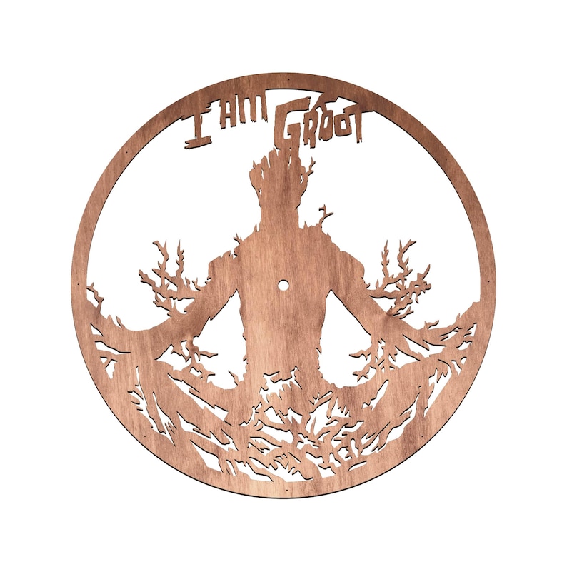 Groot Clock SVG: Guardians of the Galaxy Laser Cut File (digital ...