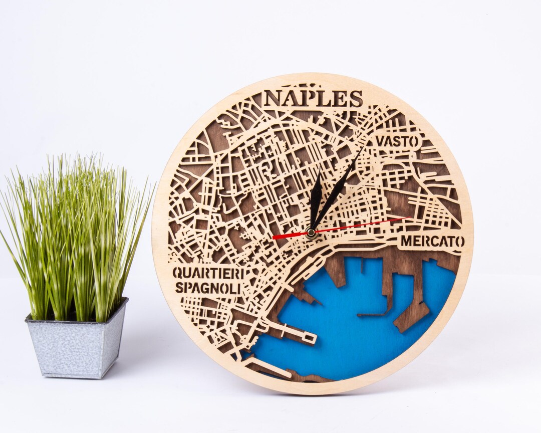 Naples Map: 3D Layered City Street, Laser Cut Plywood (digital Download ...