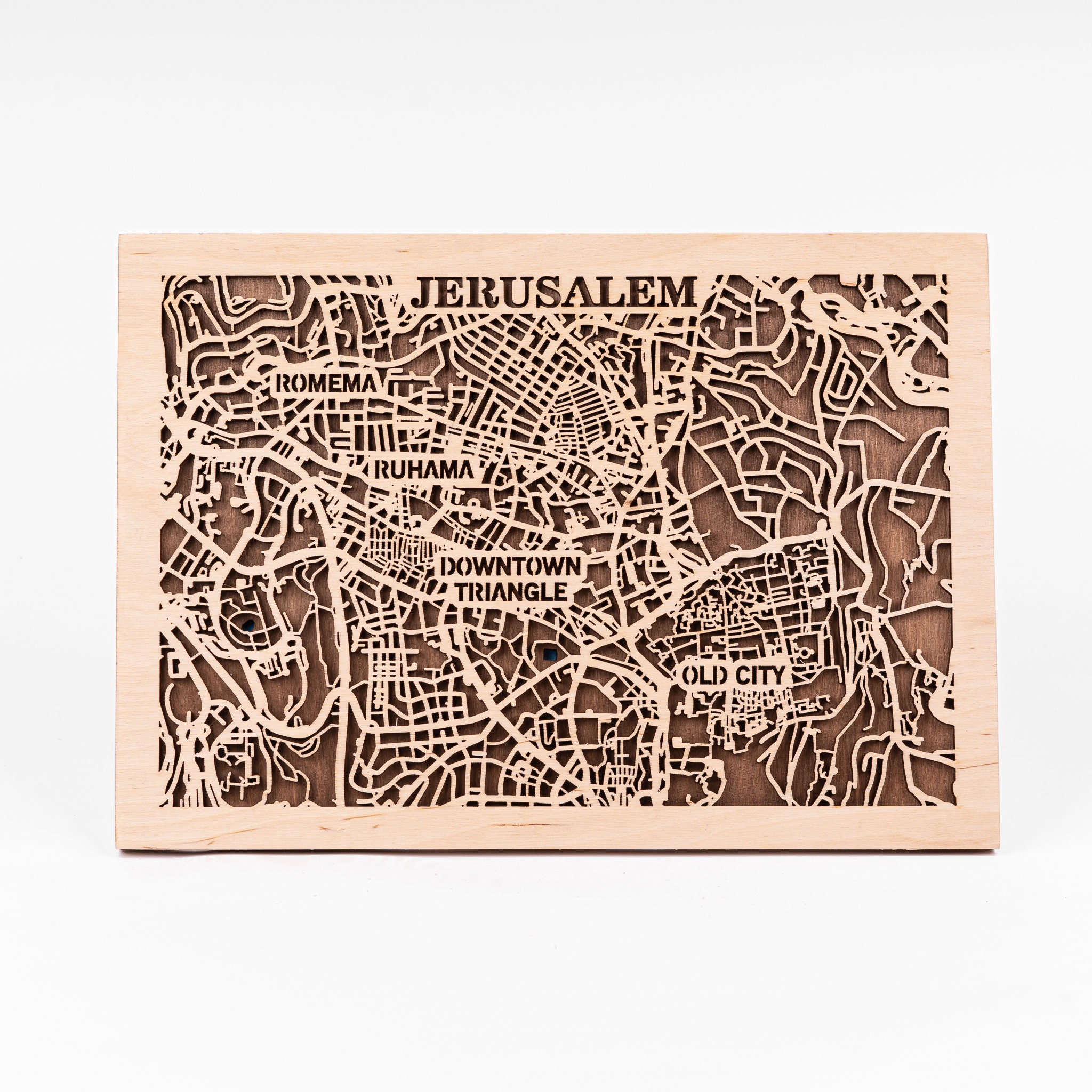Jerusalem SVG, Layered Wood Map, Israel Craft, Travel Wall Art, Laser ...