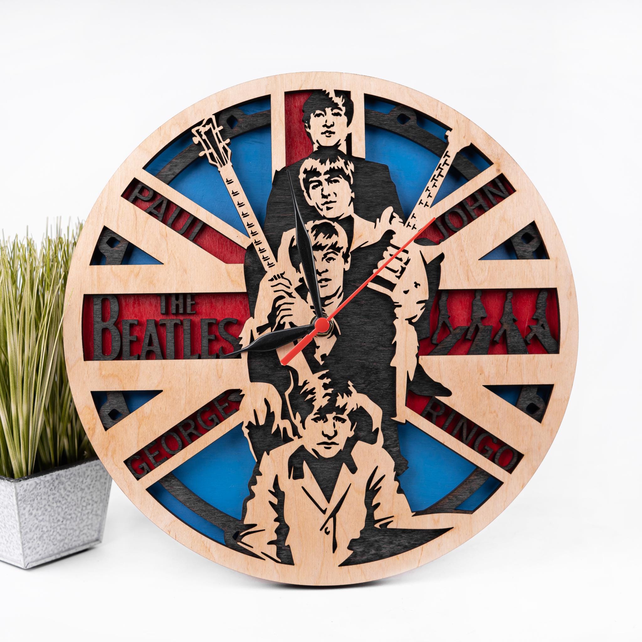 The Beatles SVG, Abbey Road, Music Laser Cut, Rock Band Design, 3D ...