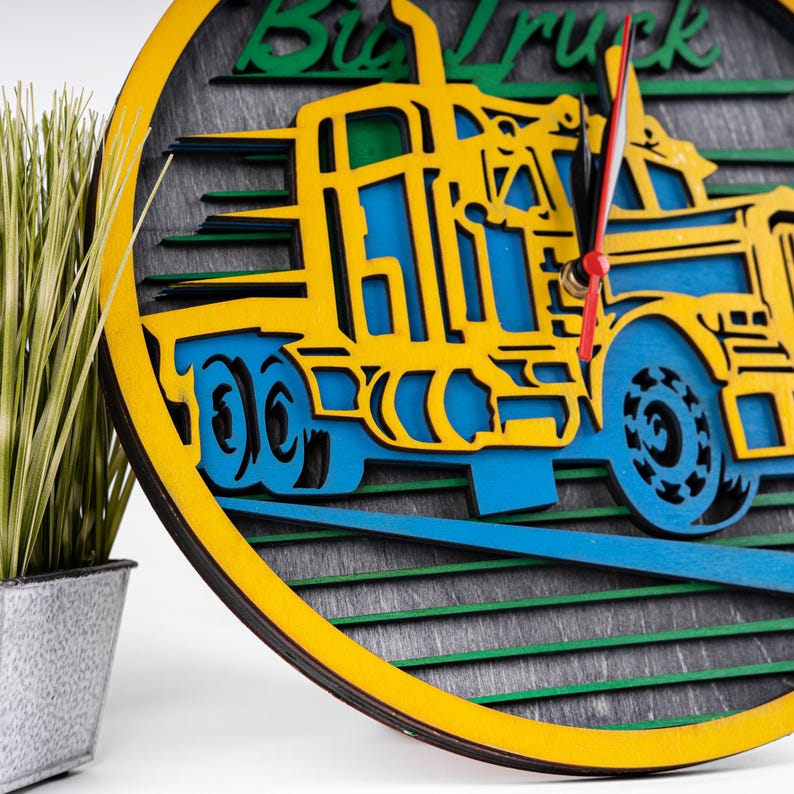 Semi Truck SVG, Wood Cutouts, Vehicle Design, Digital Ai Cdr Svg Files ...