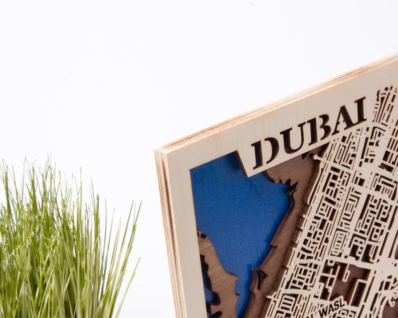 Dubai SVG, 3D Wooden Maps, UAE, United Arab Emirates, City DXF ...