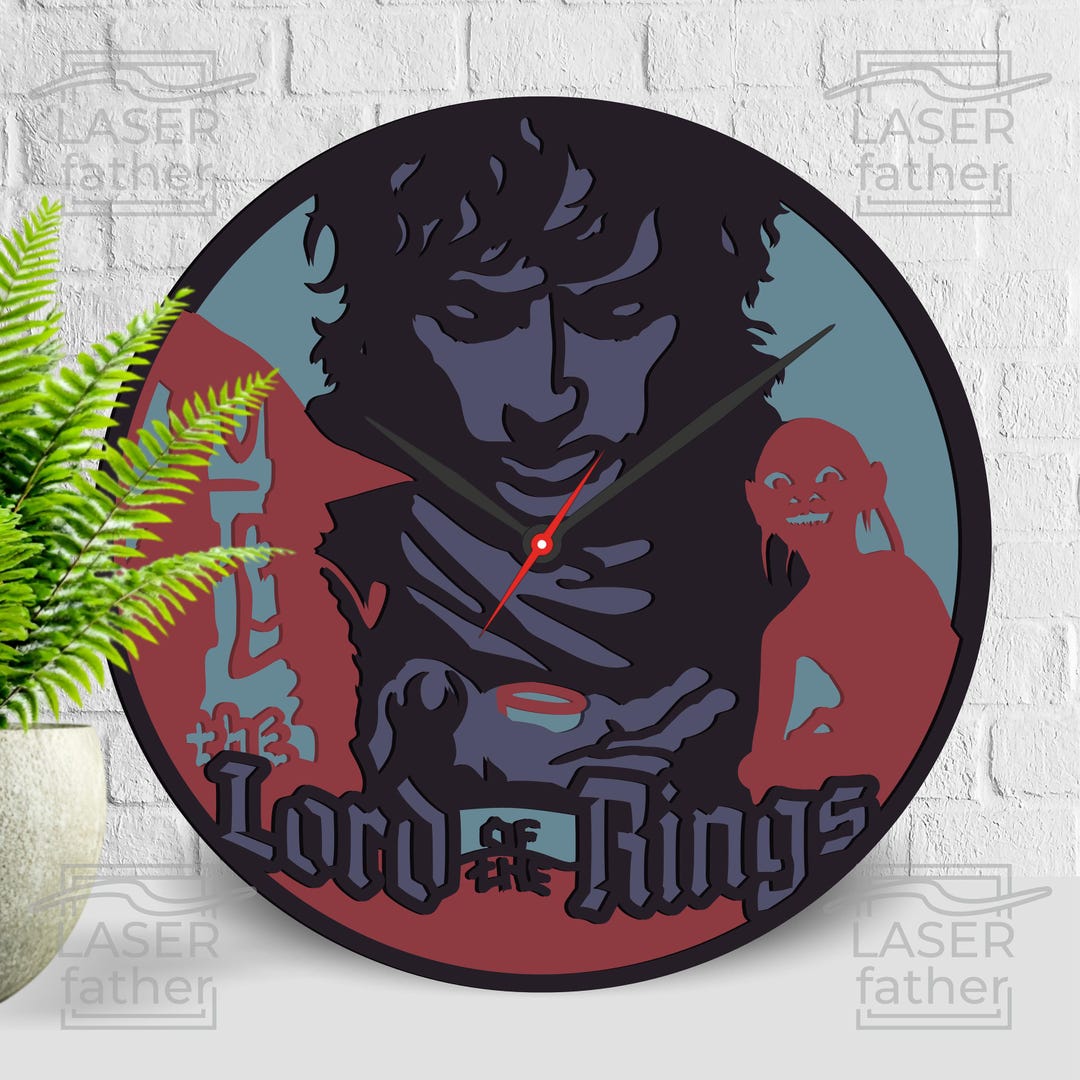 Frodo Baggins SVG, Gollum SVG, LOTR, Fantasy Movie Art, 3D Layered ...