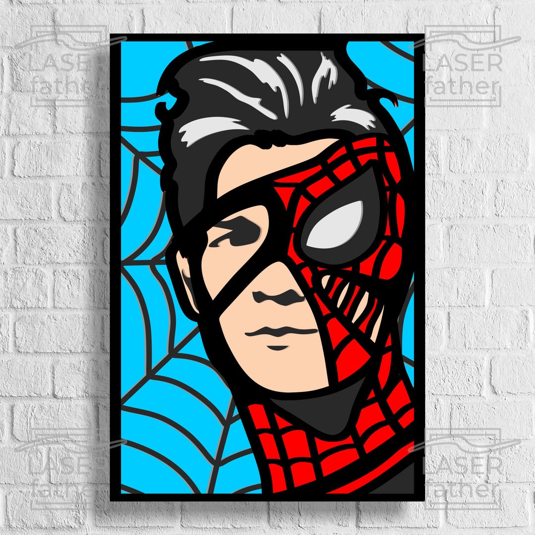 Spiderman Laser Cut File: Avengers Multilayer Design (digital Download ...