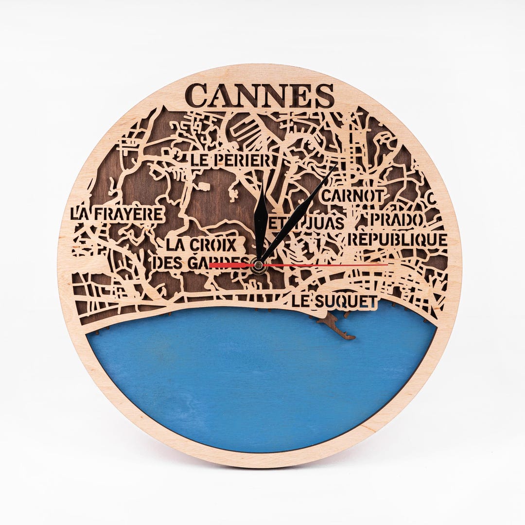 Cannes SVG, France Map, Multilayer Glowforge Files, Travel Lover Gift ...