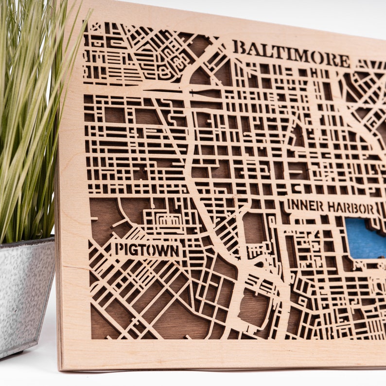 Baltimore Map SVG: 3D Layered Laser Cut Files (digital Download) - Etsy