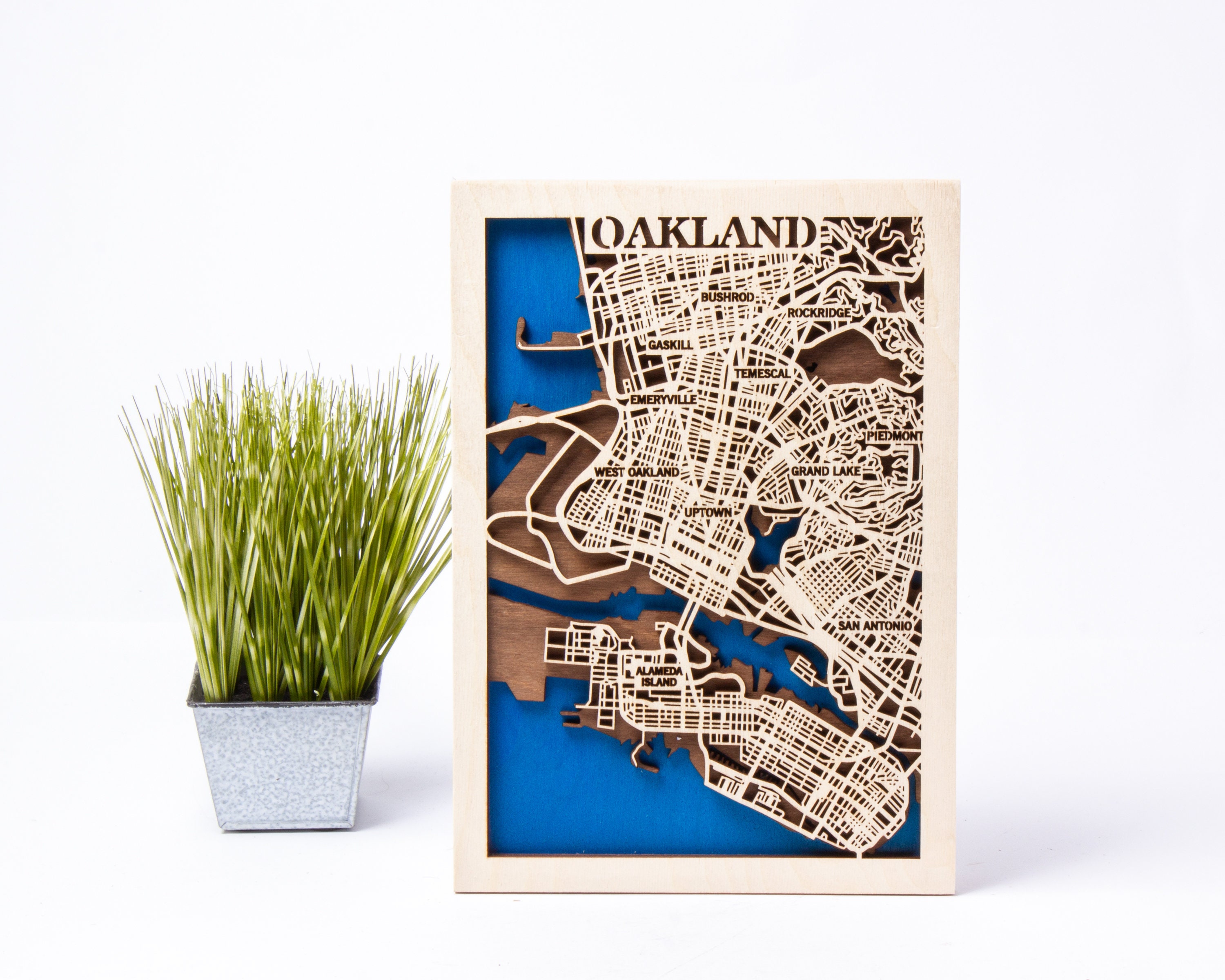 Oakland Map, Wood Laser Cut, California SVG, City Digital Art, Instant ...