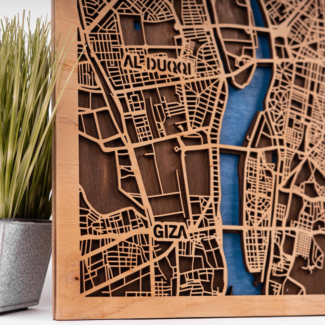 Cairo Map, Multilayer SVG, Egypt Decor, Laser Cutting, Cricut Machine ...