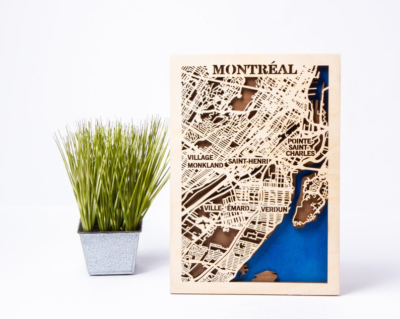 Montreal Map SVG: Multilayer Laser Cut File (digital Download) - Etsy