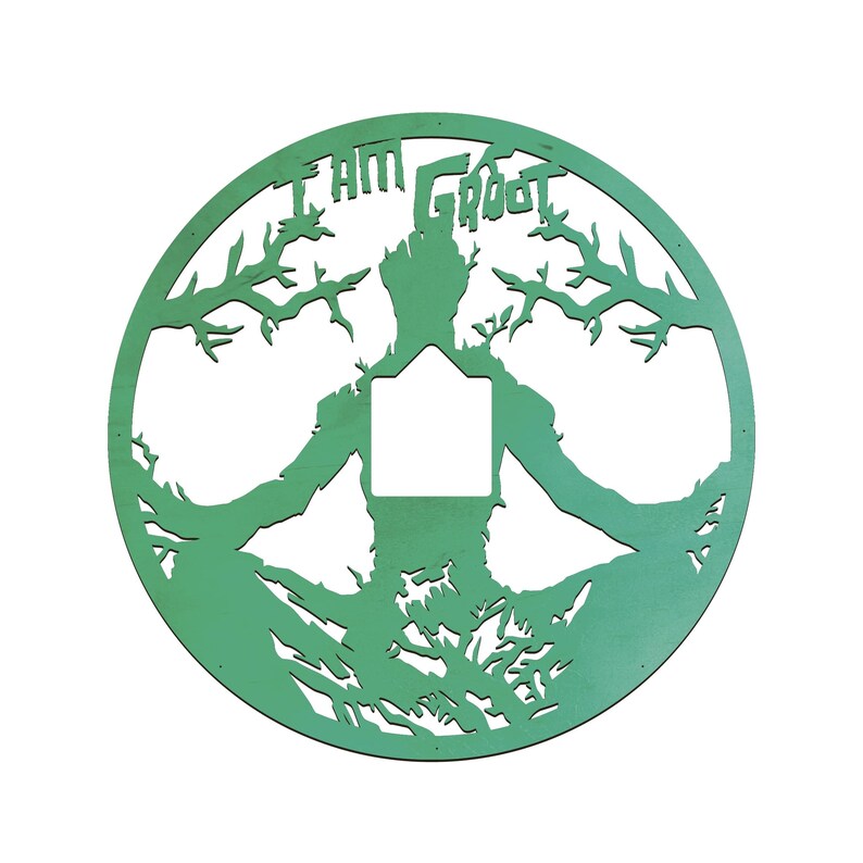 Groot Clock SVG: Guardians of the Galaxy Laser Cut File (digital ...