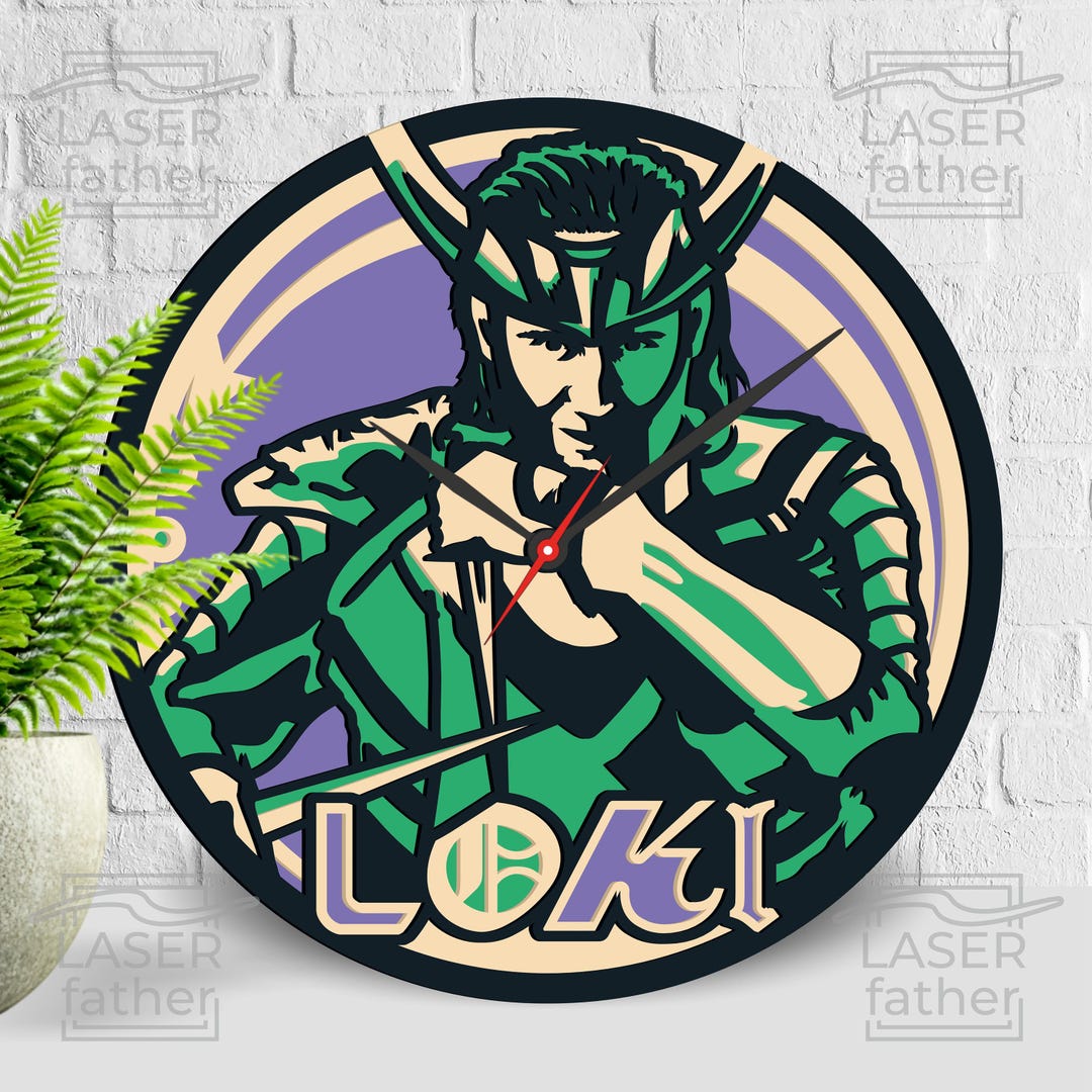 Loki SVG, Wood Laser Cutting, 3D Xtool Files, Glowforge Template ...