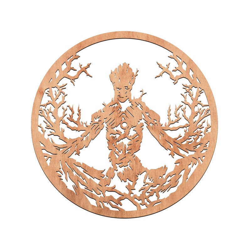 Groot Clock SVG: Guardians of the Galaxy Laser Cut File (digital ...