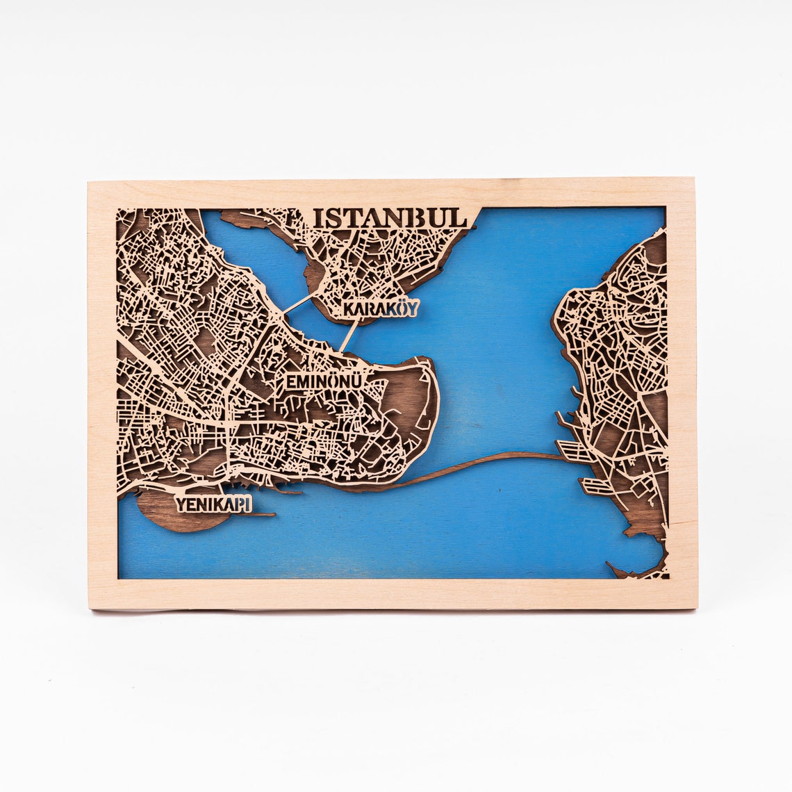 Istanbul Map, Vector Laser Cut, Wooden Cutouts, Turkish Design, Layered ...