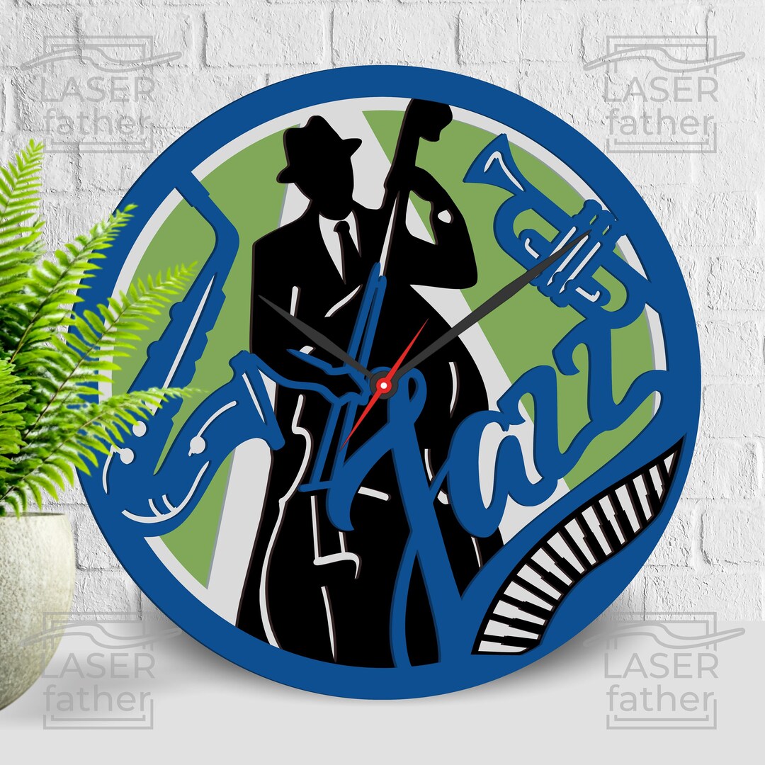 Jazz Musician SVG: 3D Multilayer Laser Cut File (digital Download) - Etsy