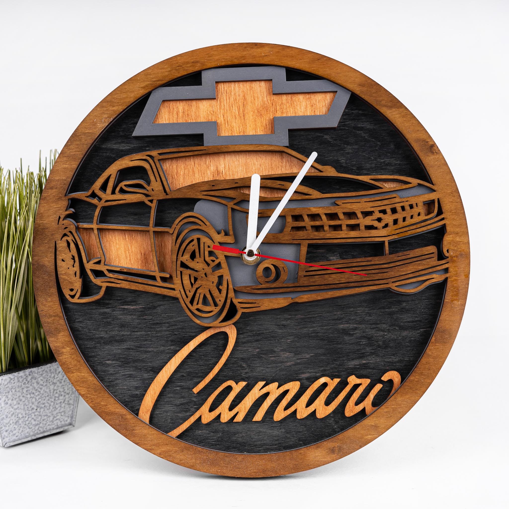 3D Sports Car Clock SVG: Layered Wood Laser Cut File (digital Download ...