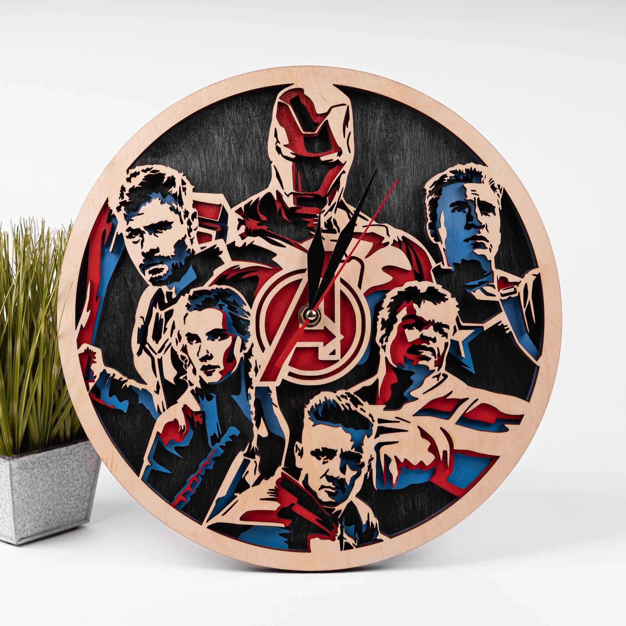 Avengers SVG, Superhero Laser Cut, 3D Layered Crafts, Comic Character ...