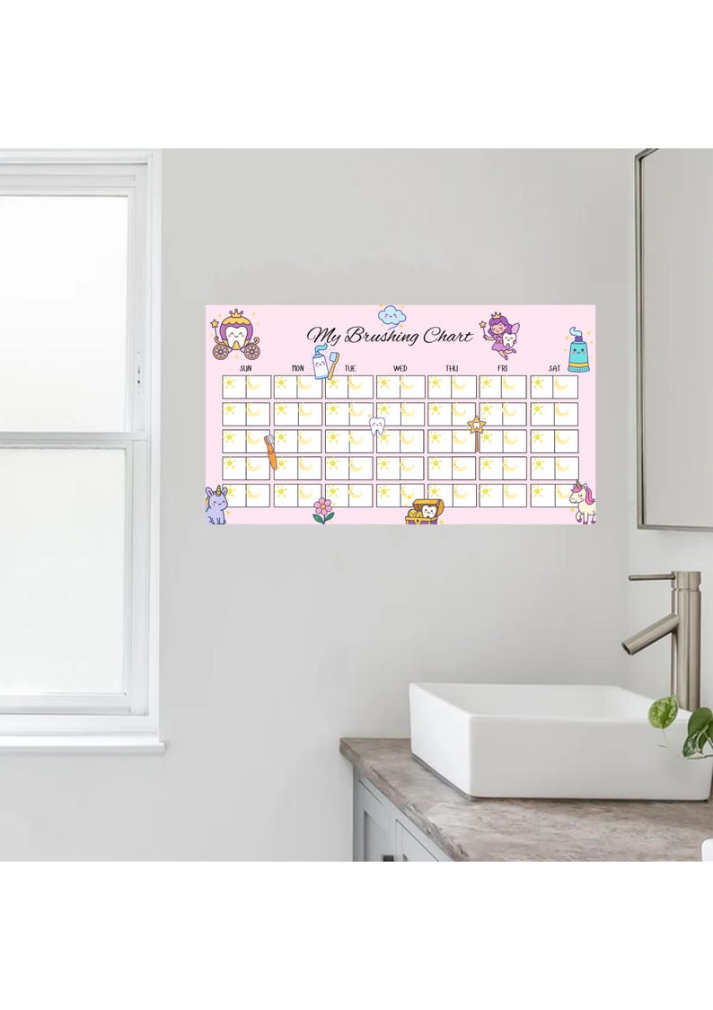 Printable Tooth Fairy Brushing Chart | Brushing Chart for Kids ...