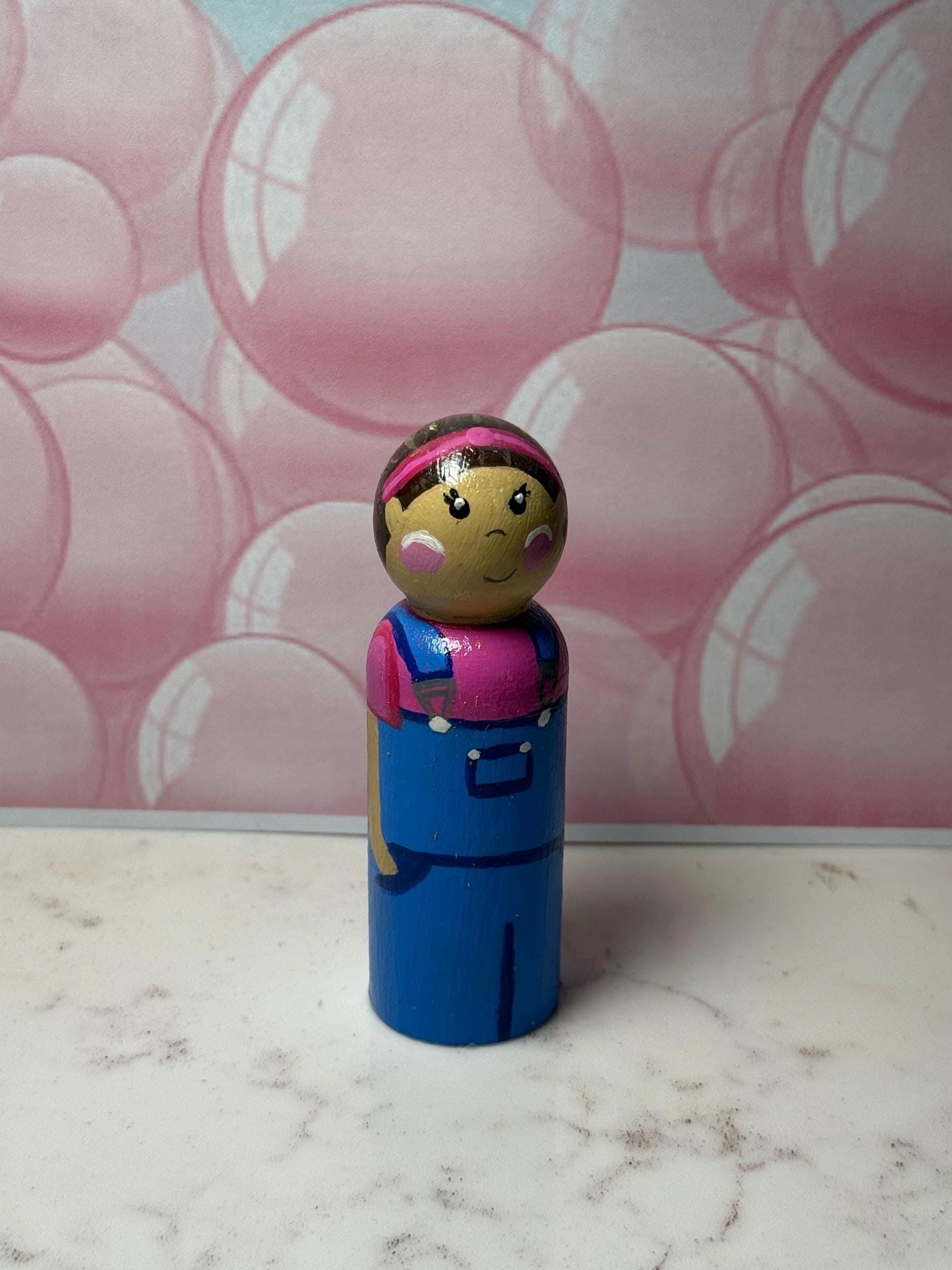 Wooden Peg Doll Ms. Rachel. Famous Child Entertainment Youtuber Ms ...