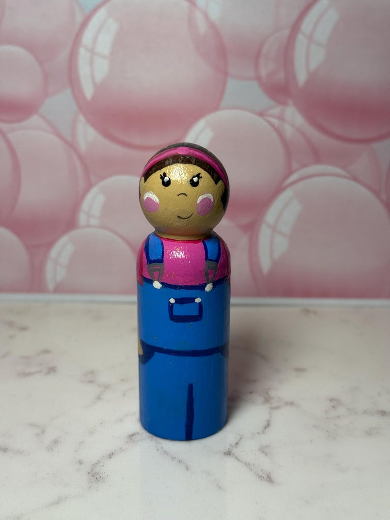 Wooden Peg Doll Ms. Rachel. Famous Child Entertainment Youtuber Ms ...