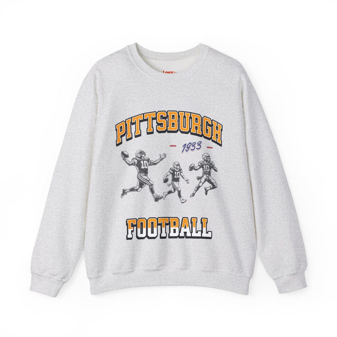 Vintage Pittsburgh Football Crewneck Sweatshirt | 1933 Pitt Retro ...