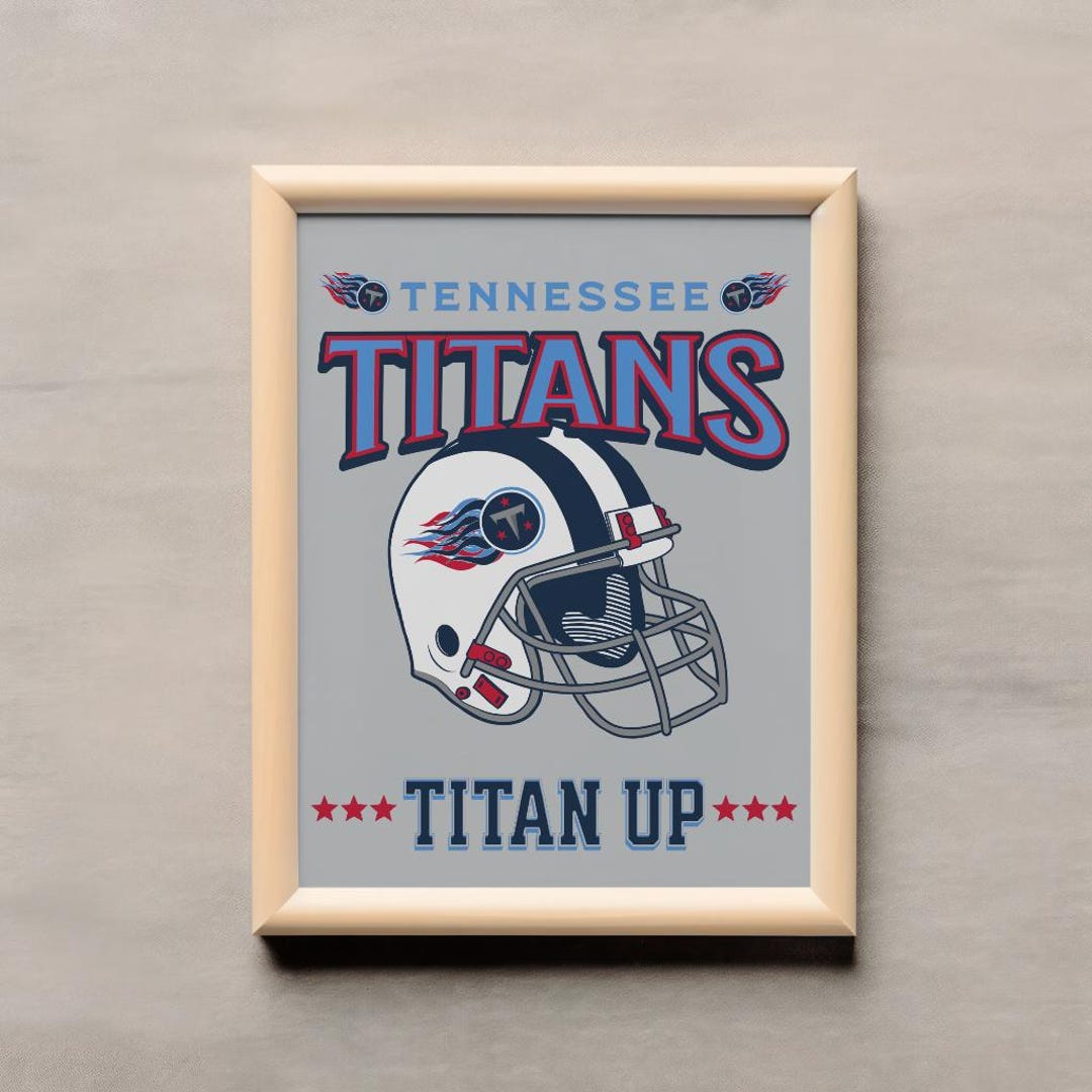 Tennessee Titans NFL titan Up Digital Poster Bold, Vibrant Art for ...