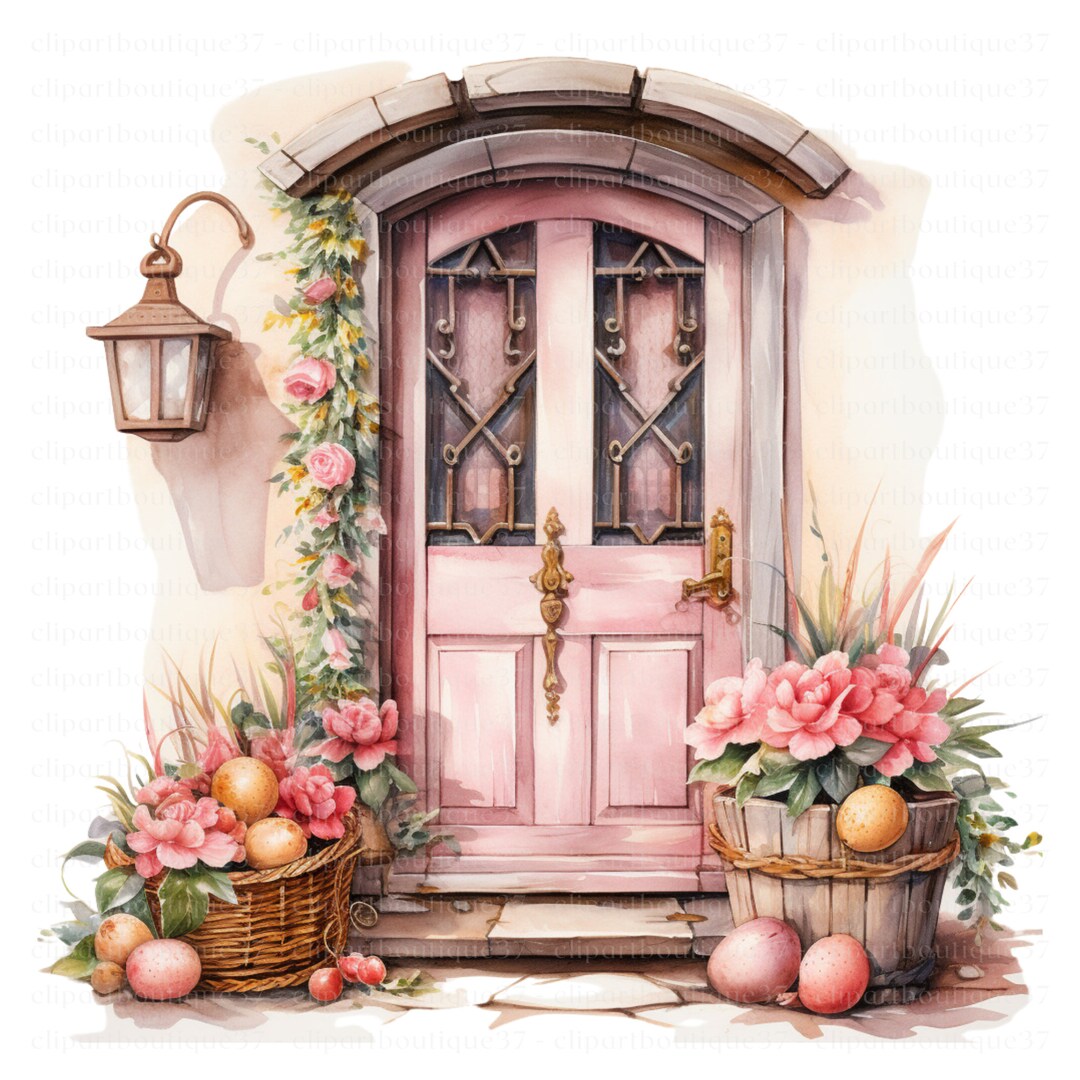 12 Country House Clipart, Cottage Clip Art, Floral House Images ...