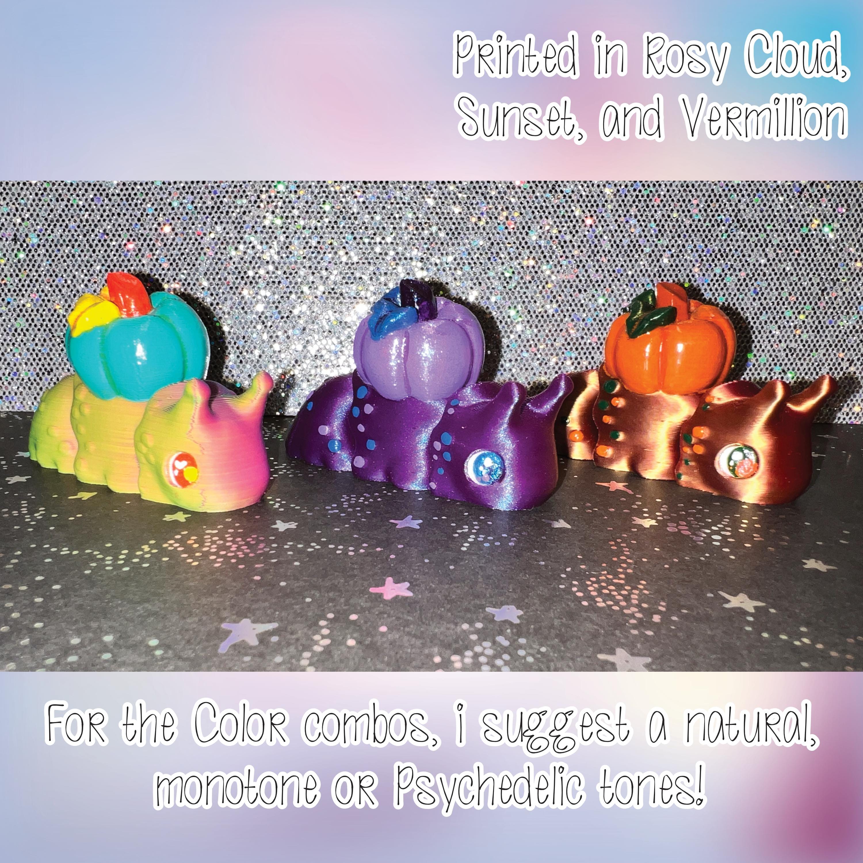Pumpkin Snails, Articulated Animal | 3D Printed, Flexible Fidget, Chose ...