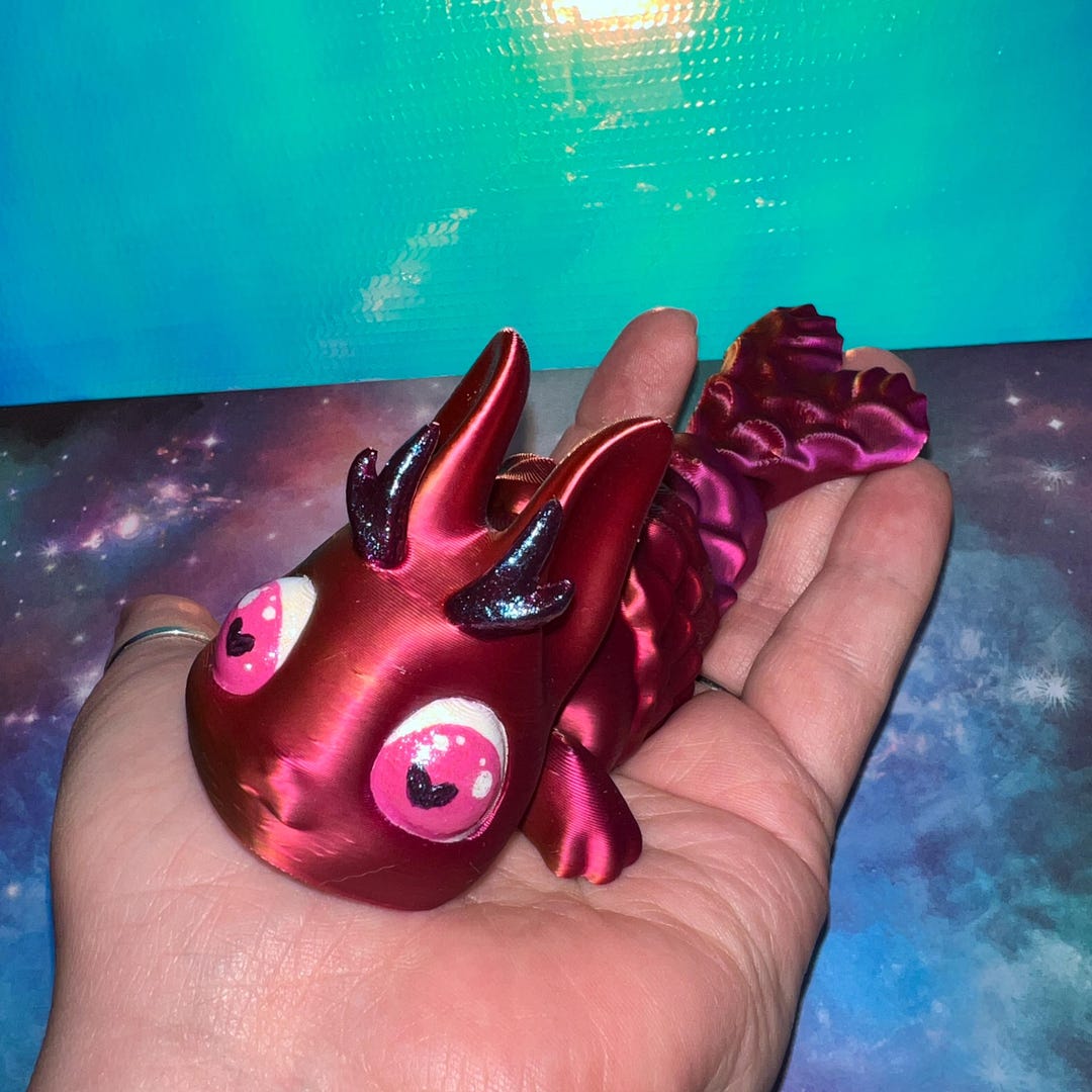 Mer-bunny Jackalope Articulated Animal | 3D Printed, Flexible Fidget ...