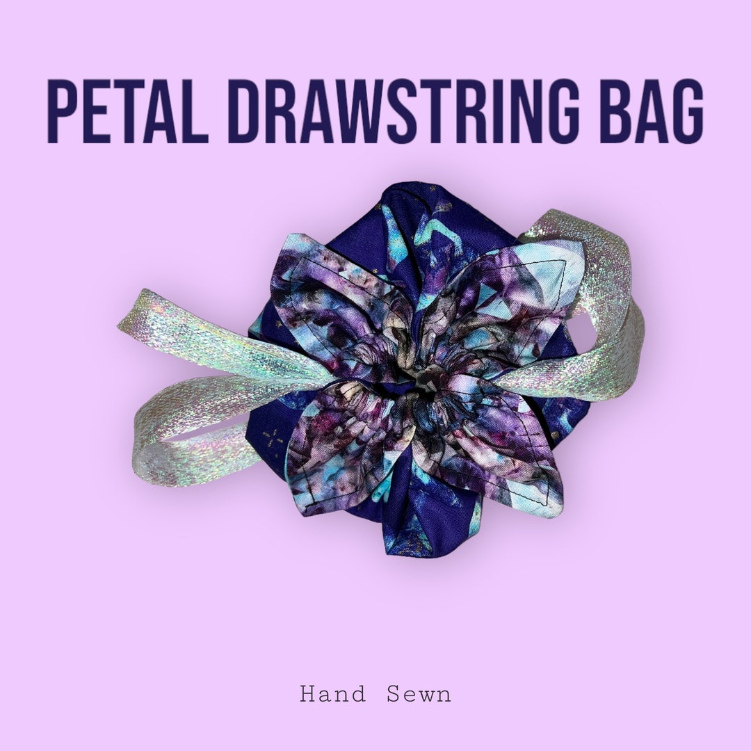 Petal Shaped Drawstring Bag, Jewelry Bag, Dice Bag, Trinket Bag ...