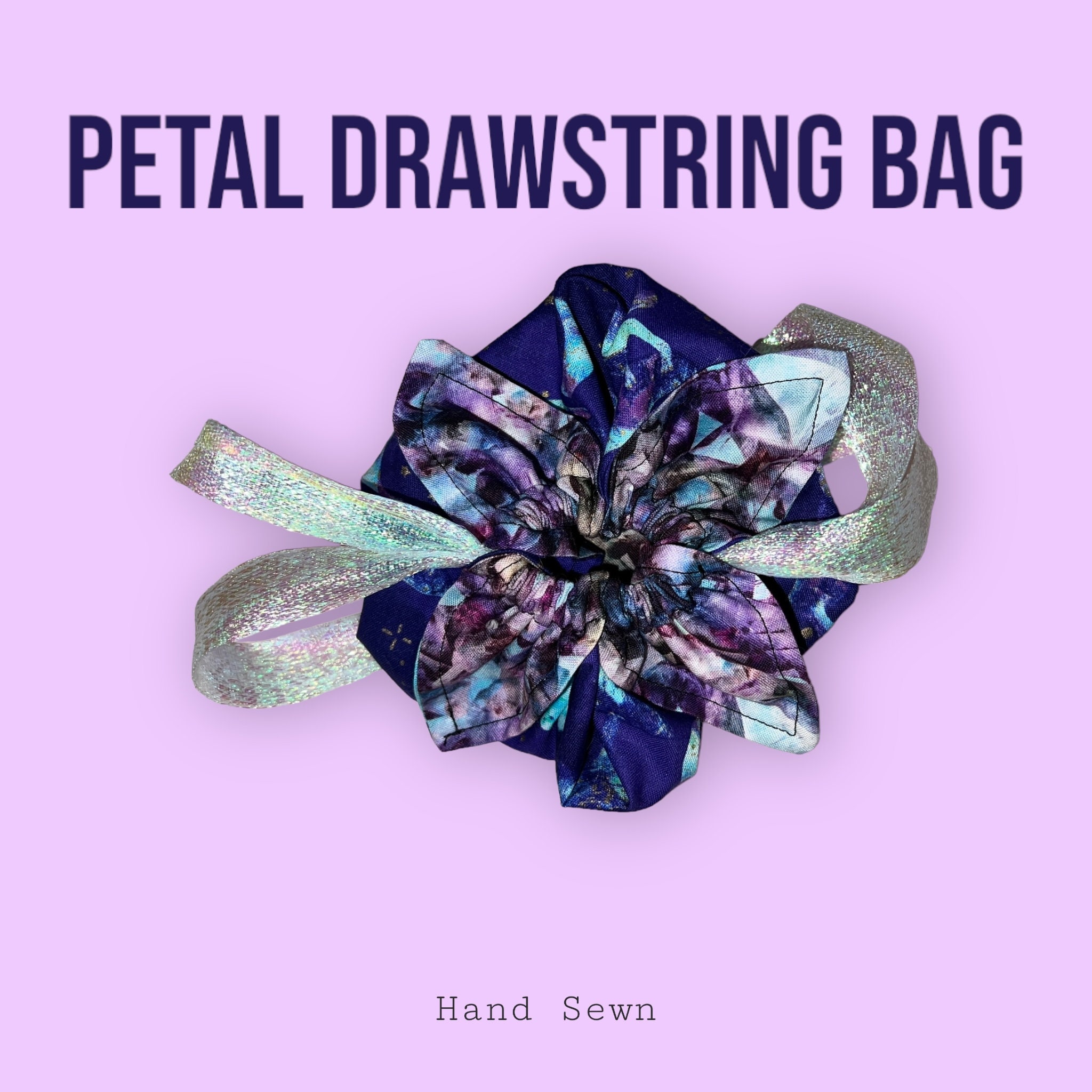Petal Shaped Drawstring Bag, Jewelry Bag, Dice Bag, Trinket Bag ...