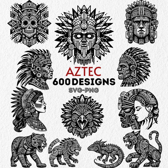 Aztec Line Art
