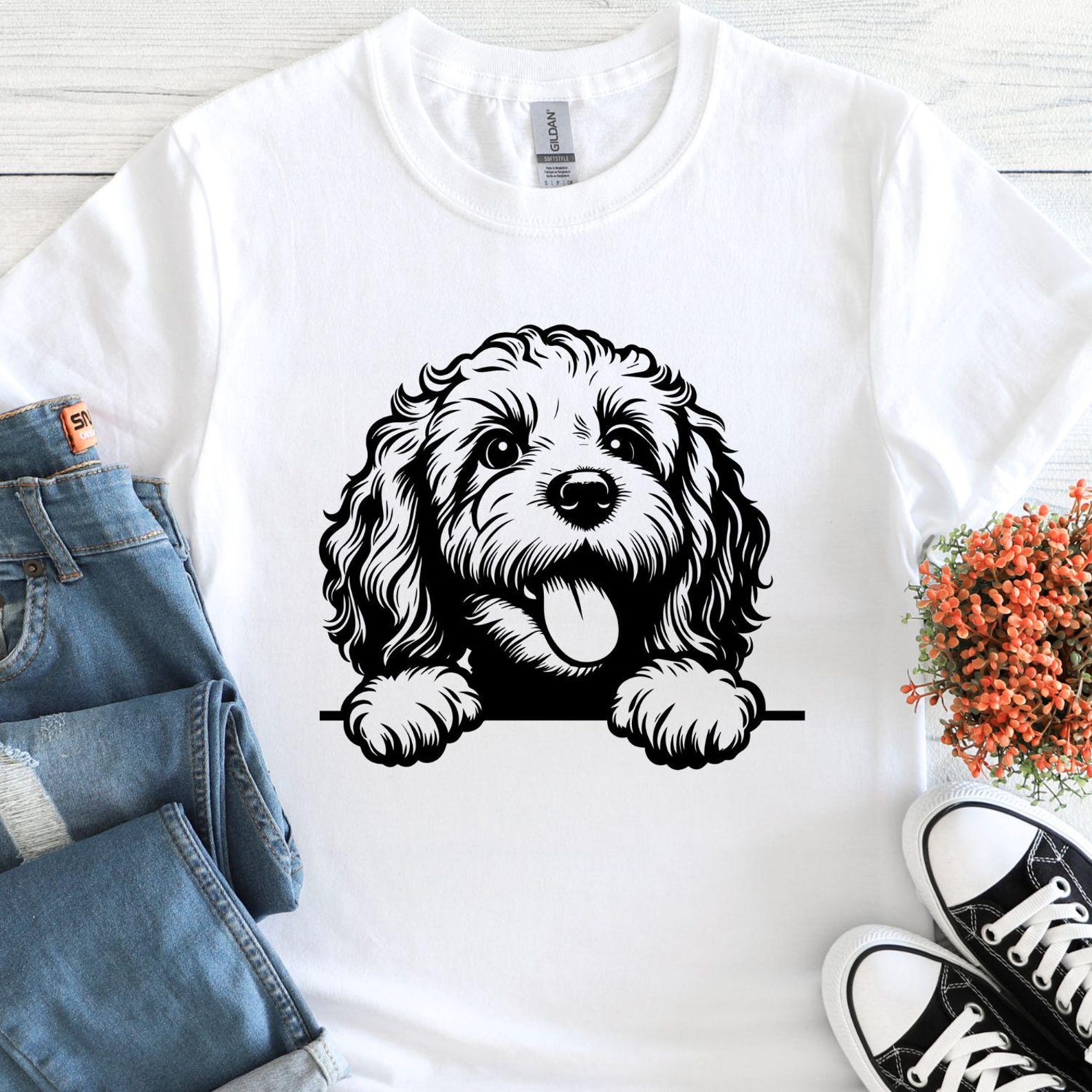 Cockapoo Dog SVG Bundle, 250 Cockapoo PNG Clipart, Cute Cockapoo Vector ...