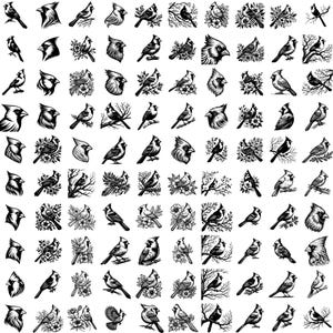 Cardinal Bird SVG Bundle | 160 Cardinal Designs | PNG Files for Cricut ...