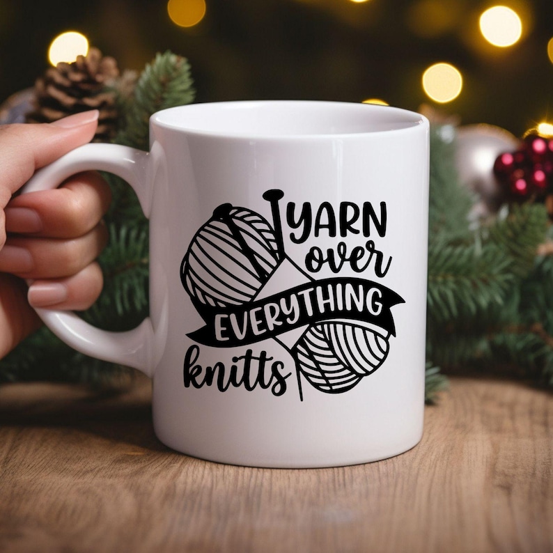Knitting Quotes SVG Bundle, Funny Knitting Sayings Cut Files, Yarn ...