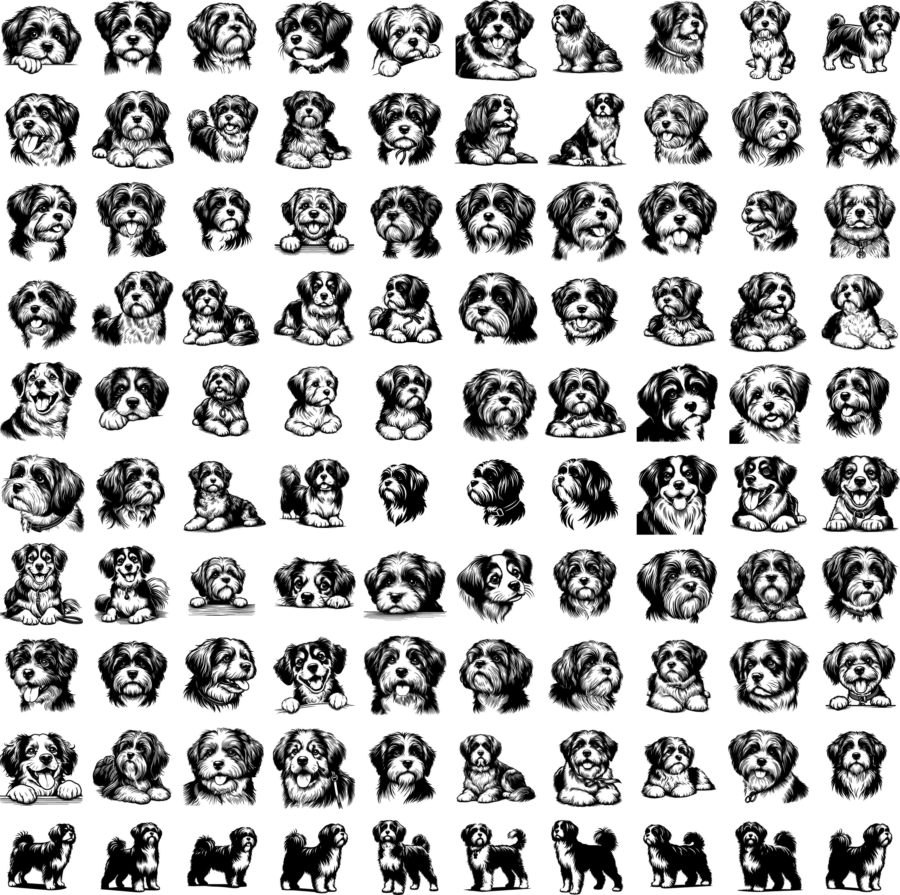 Benji Dog SVG PNG Designs Bundle, Cute Puppy Clipart, Dog Lover Vector ...