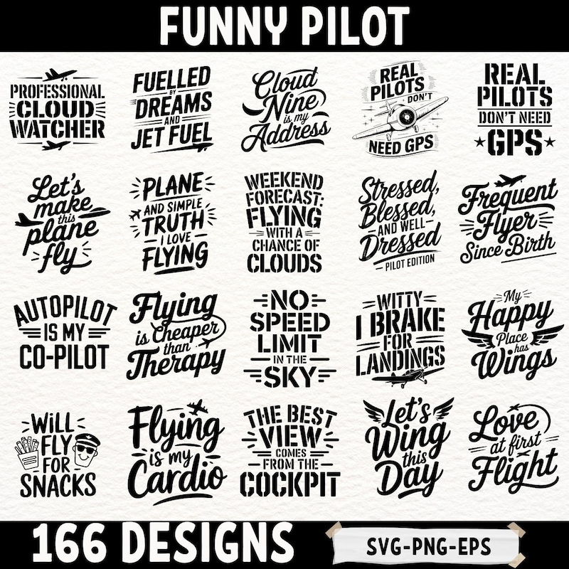 Pilot Svg - Etsy