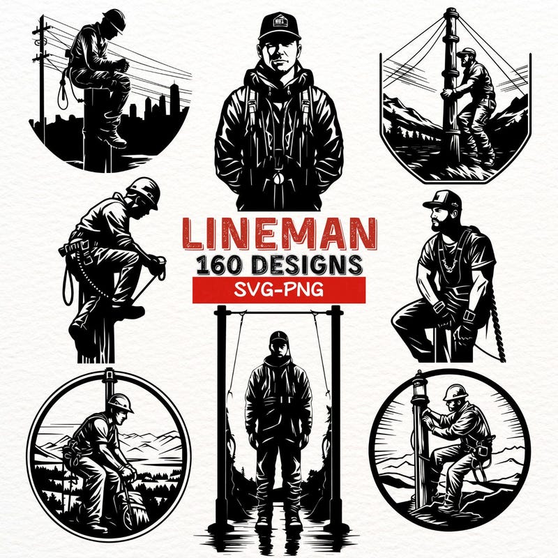 Lineman Svg Files - Etsy