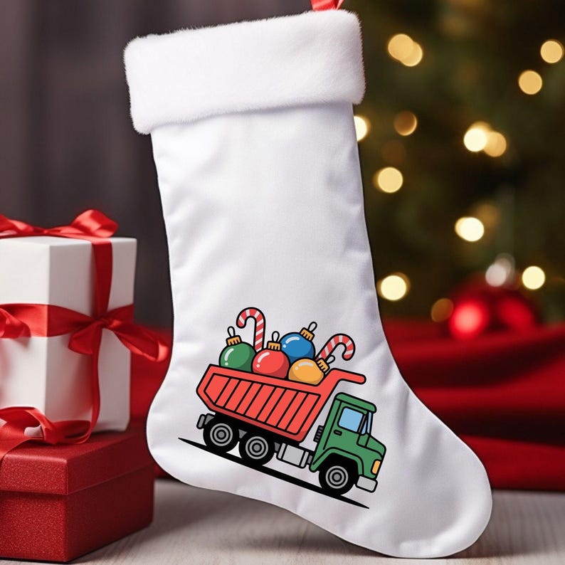 Construction Christmas SVG Bundle | Santa Construction Trucks Clipart ...