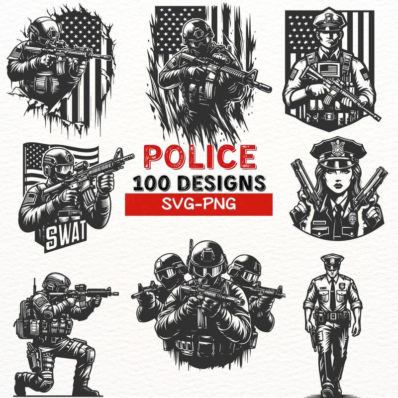 Police Officer Svg - Etsy