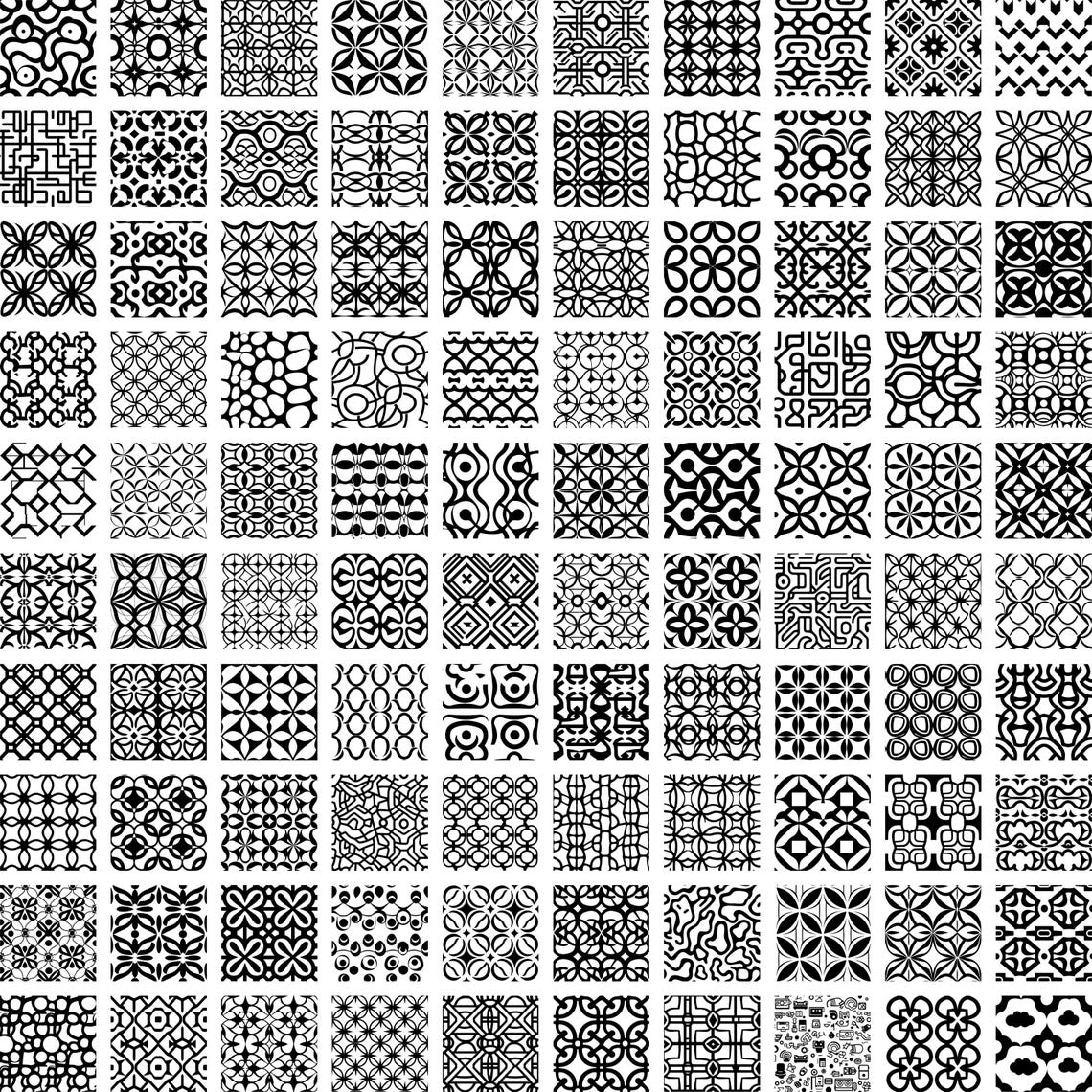 Geometric Pop Art Pattern Designs | Svg Png Dxf Eps Bundle for Cricut ...